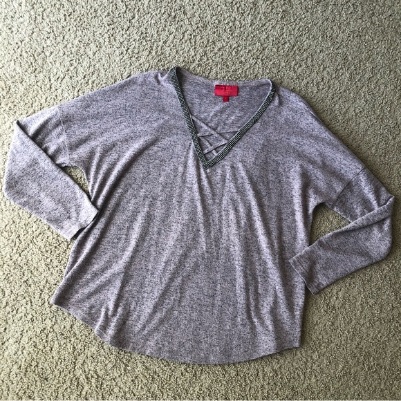 Jennifer Lopez | Tops | Jennifer Lopez Rhinestone Neck Top | Poshmark